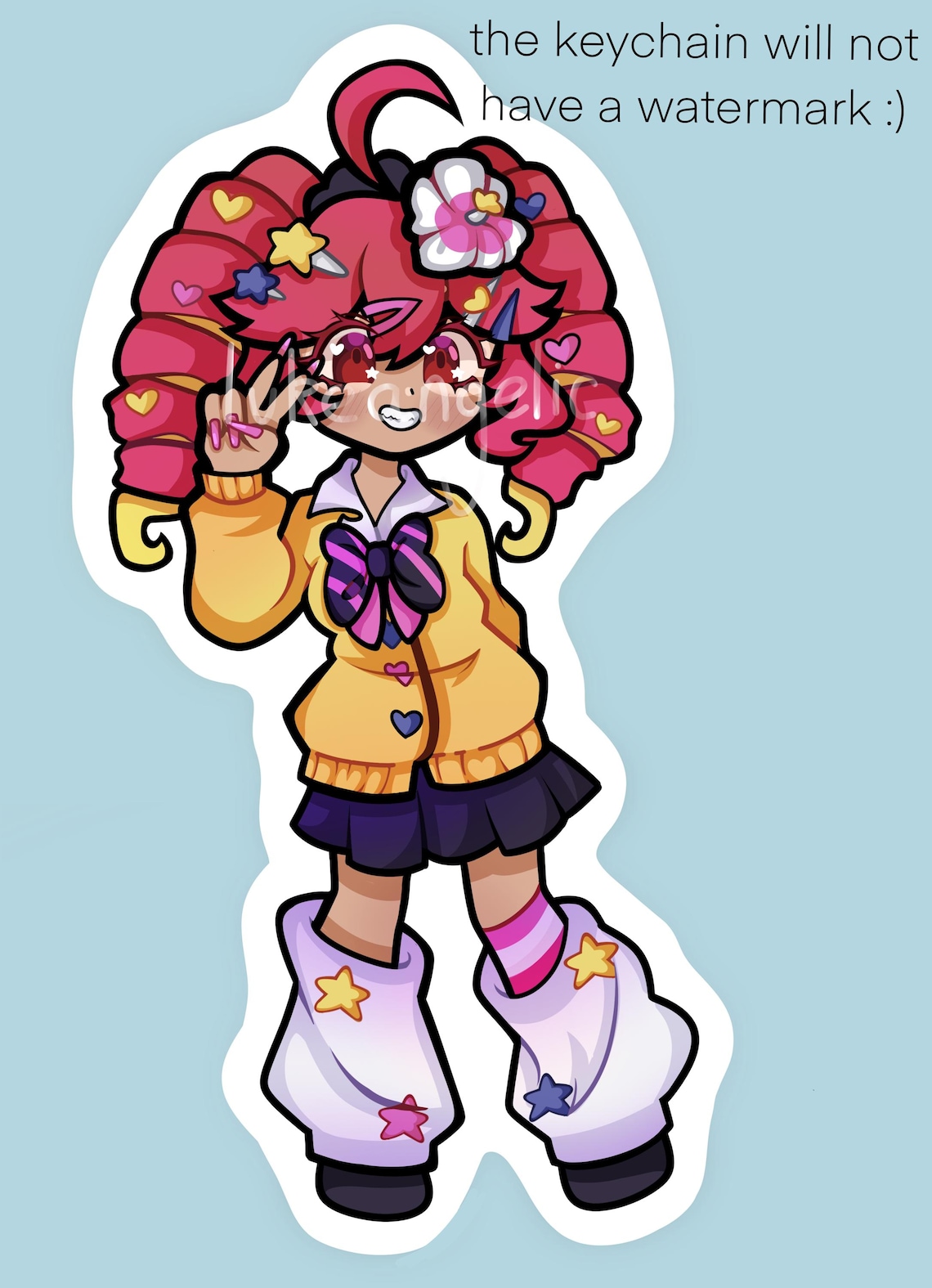 PREORDER Teto Kasane Keychain Gyaru - Etsy