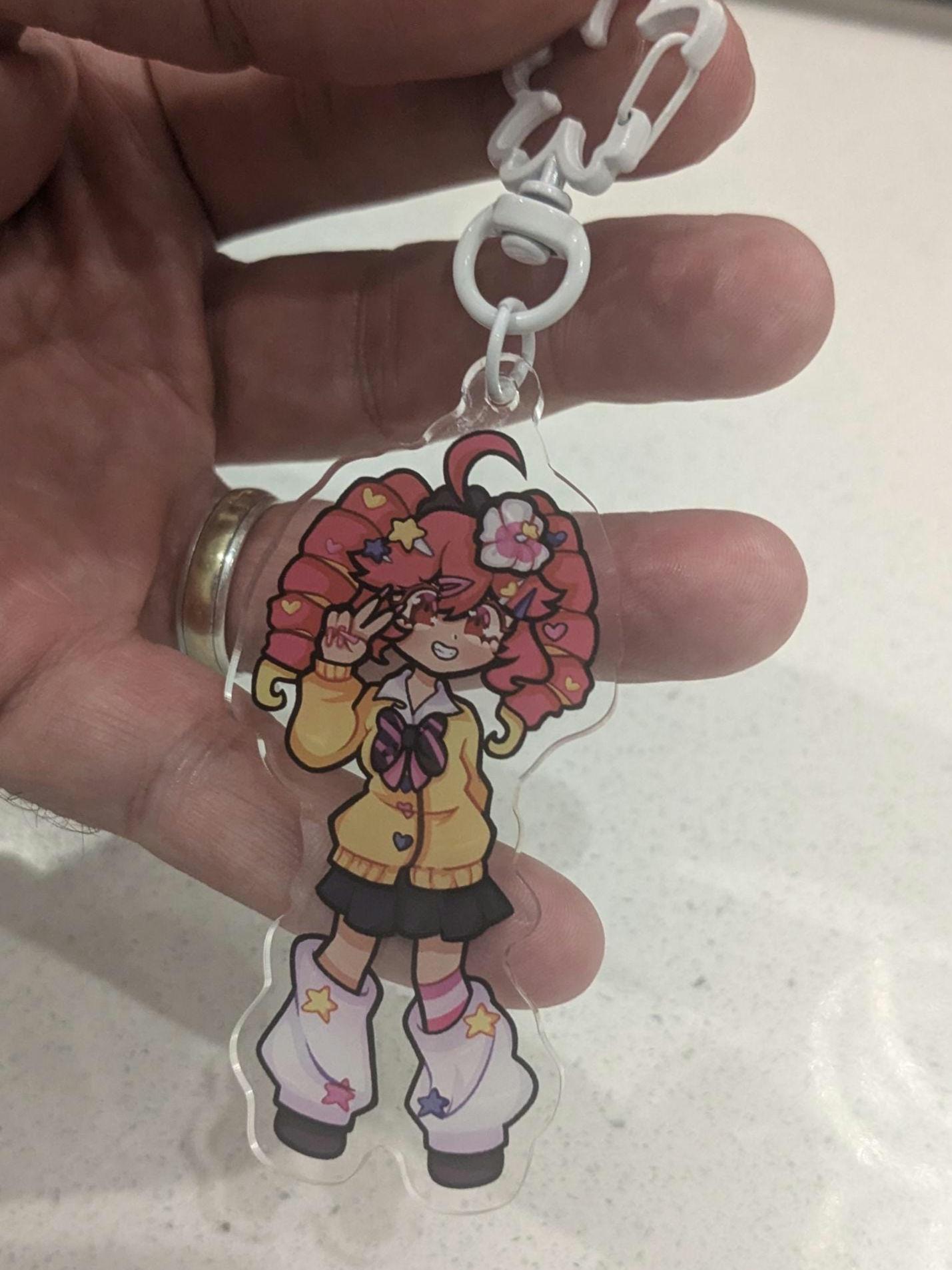 PREORDER Teto Kasane Keychain Gyaru - Acrylic - Etsy