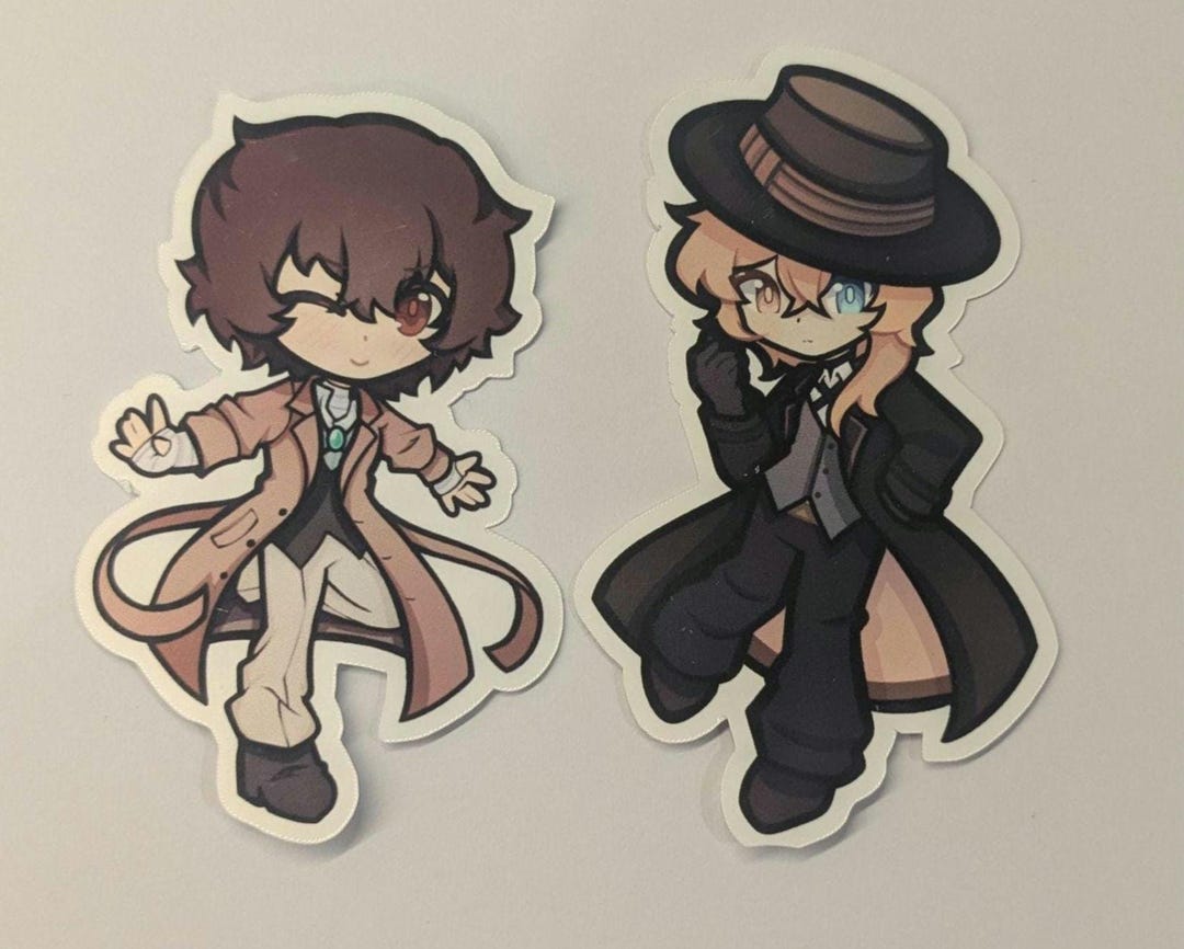 BSD Chuuya Dazai - Vinyl Stickers - Etsy