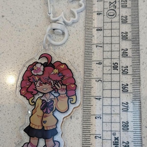 PREORDER Teto Kasane Keychain Gyaru - Acrylic - Etsy