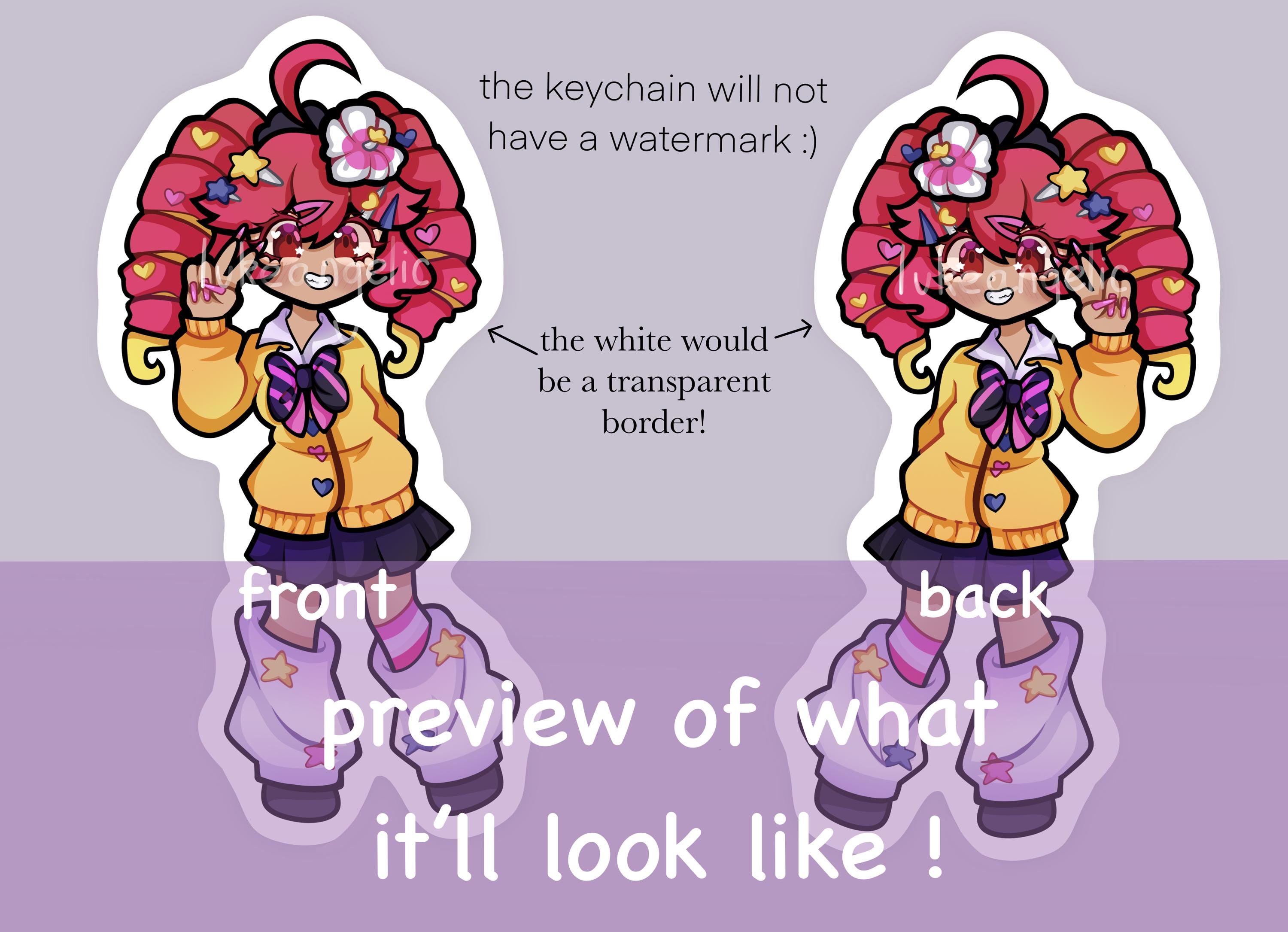 PREORDER Teto Kasane Keychain Gyaru - Etsy