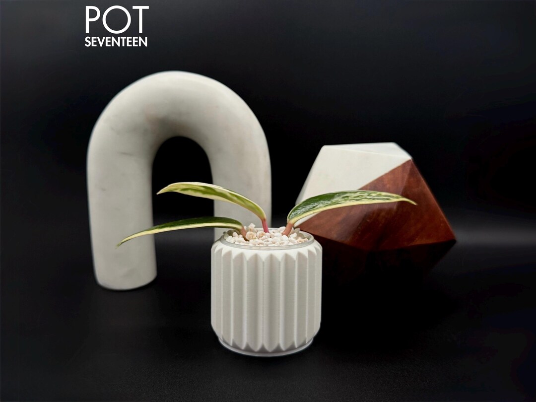 Modern Sculpted Plant Pot - Etsy