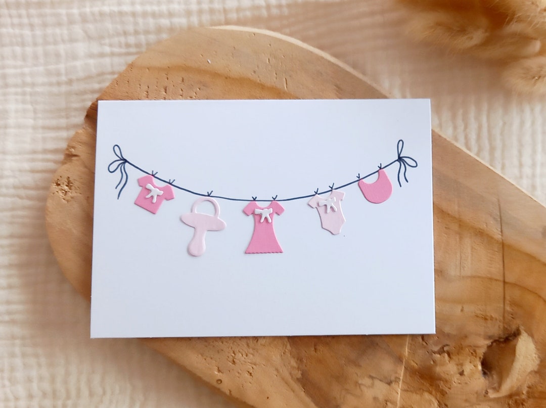Baby Laundry Card, Welcome Baby Card, Congratulations Card - Etsy