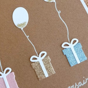 Birthday Card, Happy Birthday Card, Balloon Card, Greeting Card ...