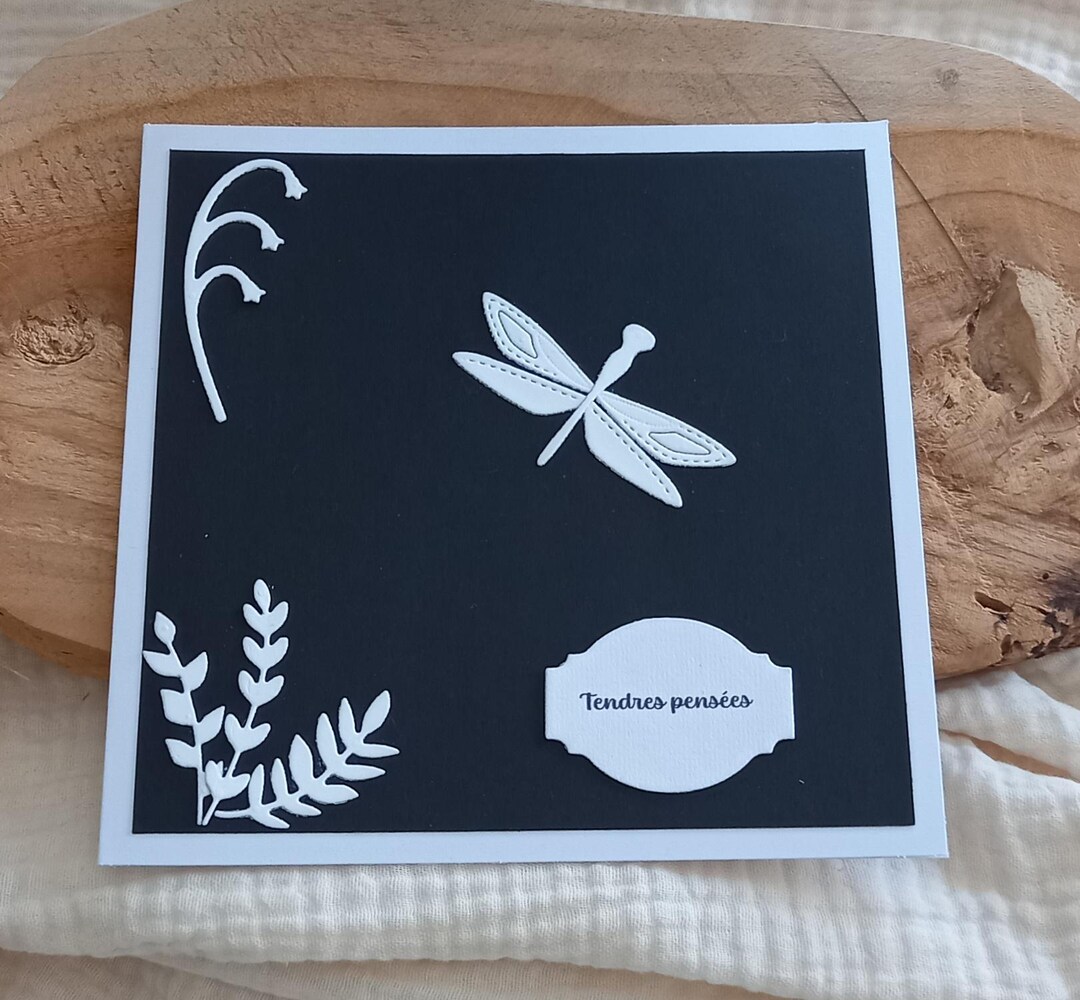 Mourning Card, Condolence Card, Tender Thoughts Card, Simple Card ...
