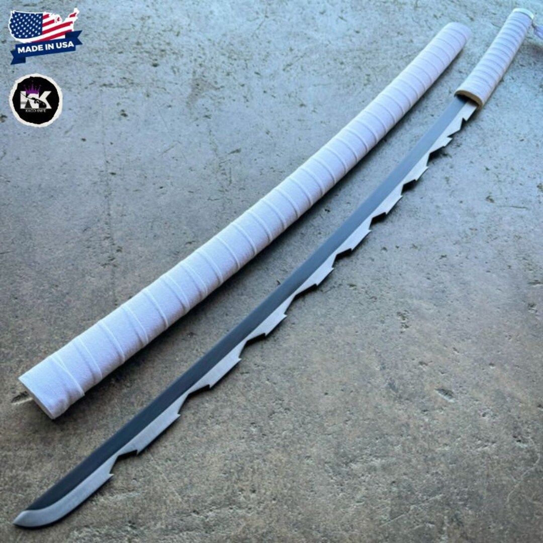 Inosuke Hashibira's Nichirin Katana Samurai Sword METAL Demon Slayer ...