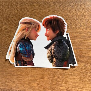Hiccup and Astrid, Stickers, How to Train Your Dragon - Etsy