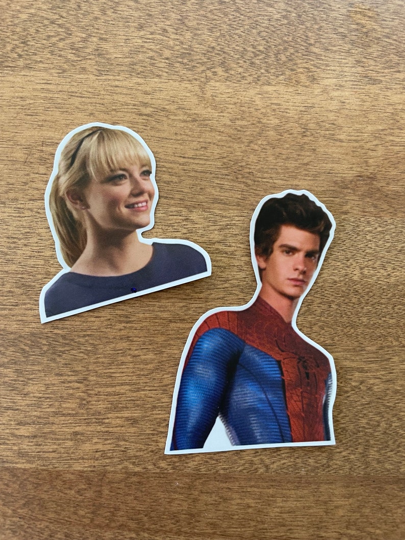 Spider-man & Gwen Stacy Sticker Set - Etsy