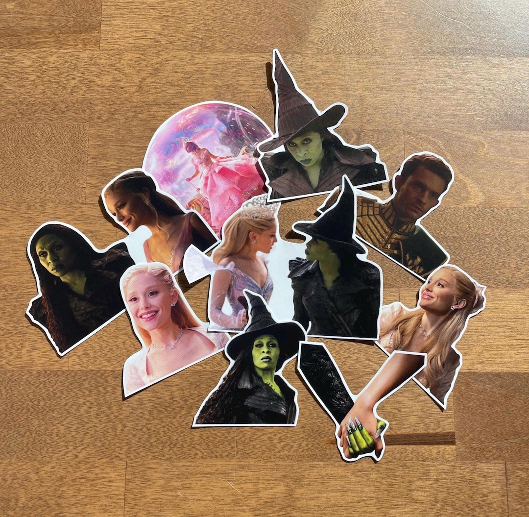 Wicked for Good Character Stickers - Etsy