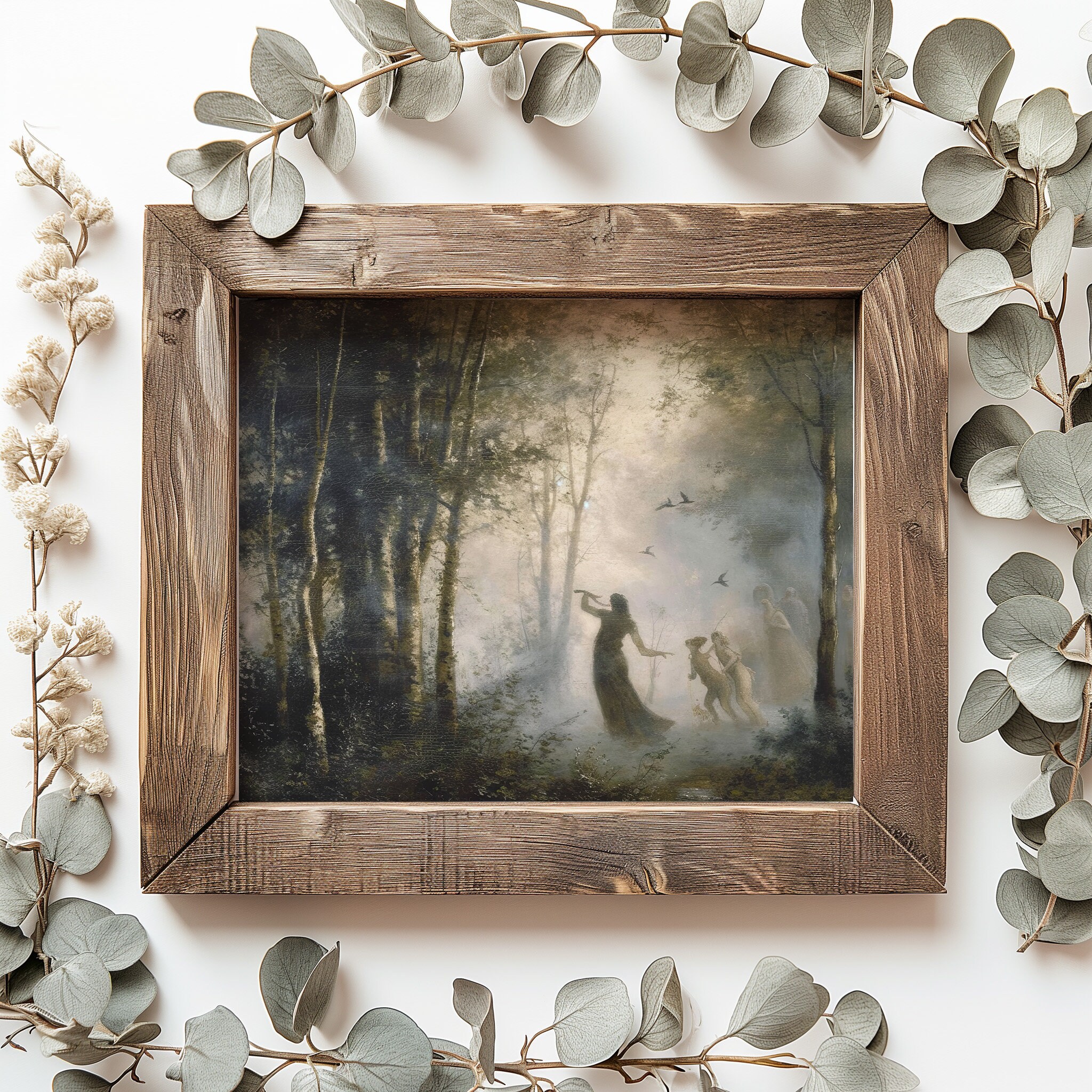 The Piper | Misty Forest Canvas Art | Enchanted Woods Wall Decor ...