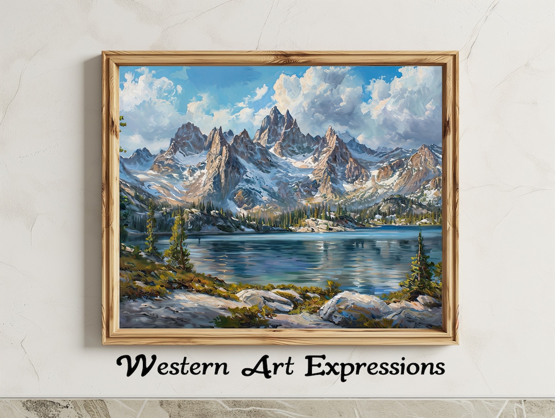 Spring in the Sawtooth Mountains | Idaho | Landscape Oil Painting ...