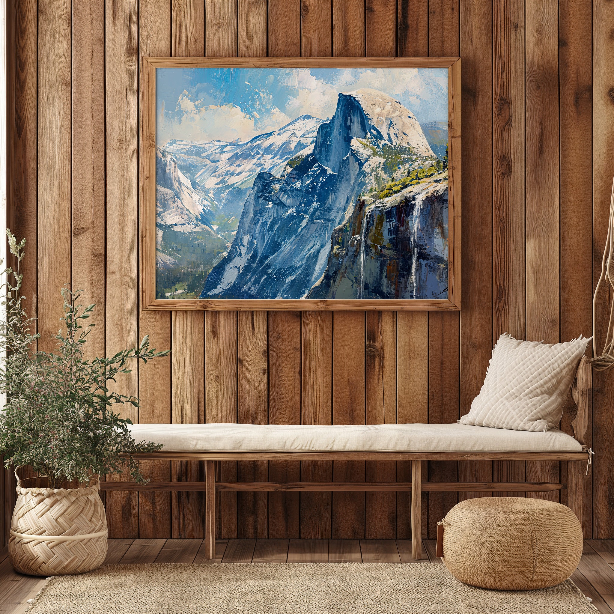 Yosemite | Half Dome | North Side | Oil Painting | Digital Print ...