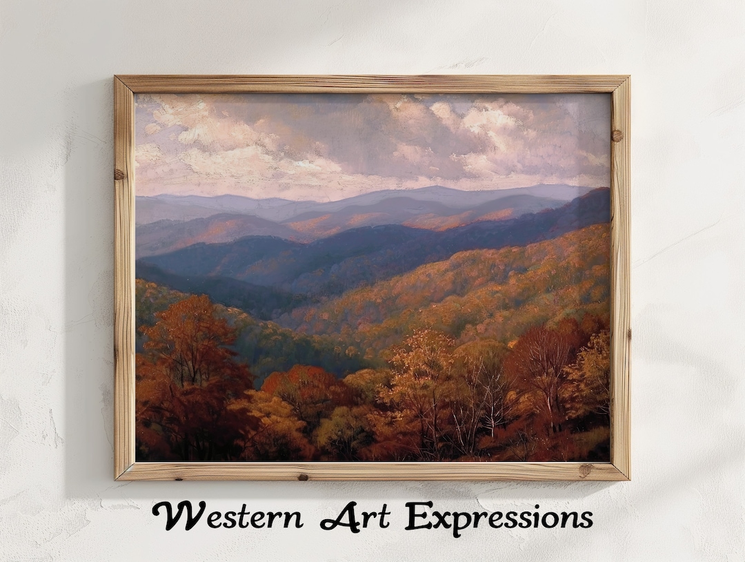Appalachia Painting | Shenandoah Valley | Rustic Mountain Landscape ...