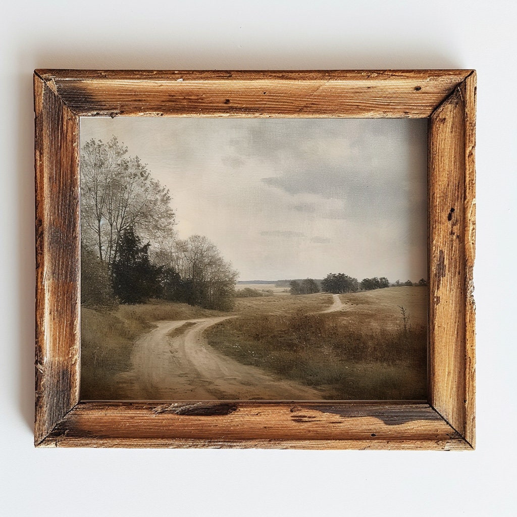 Hilmers Drive Rustic Country Road Print Vintage Landscape Wall Art ...
