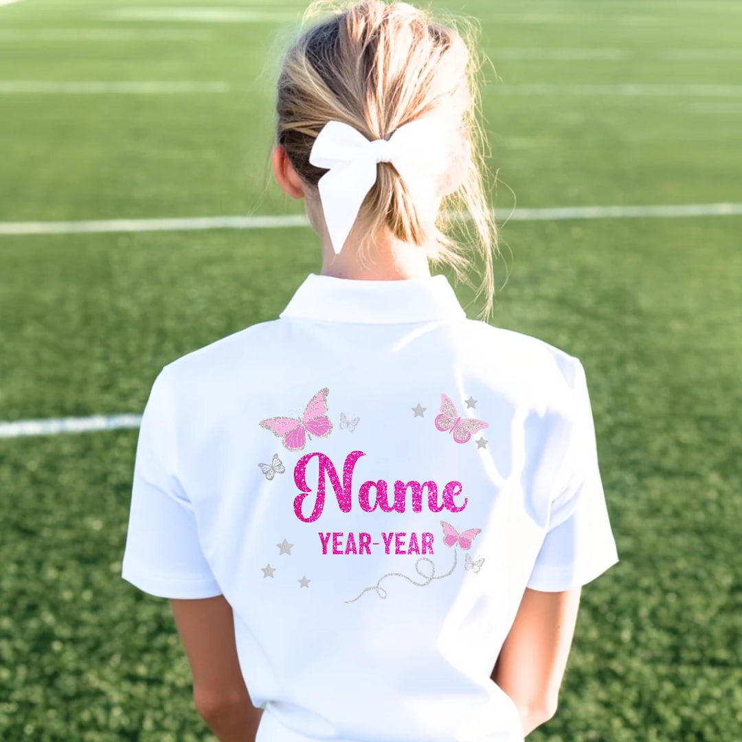 Personalised School Leavers Butterfly Shirt Decal-school Leaver Iron on ...