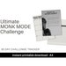 MONK MODE Challenge Printable Tracker - Etsy