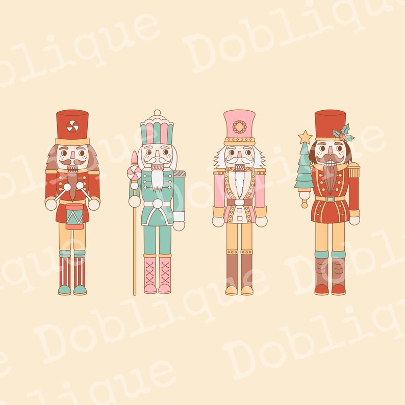 Pink Nutcracker Friends PNG, Pink Christmas Png, Pink Nutcracker Png ...