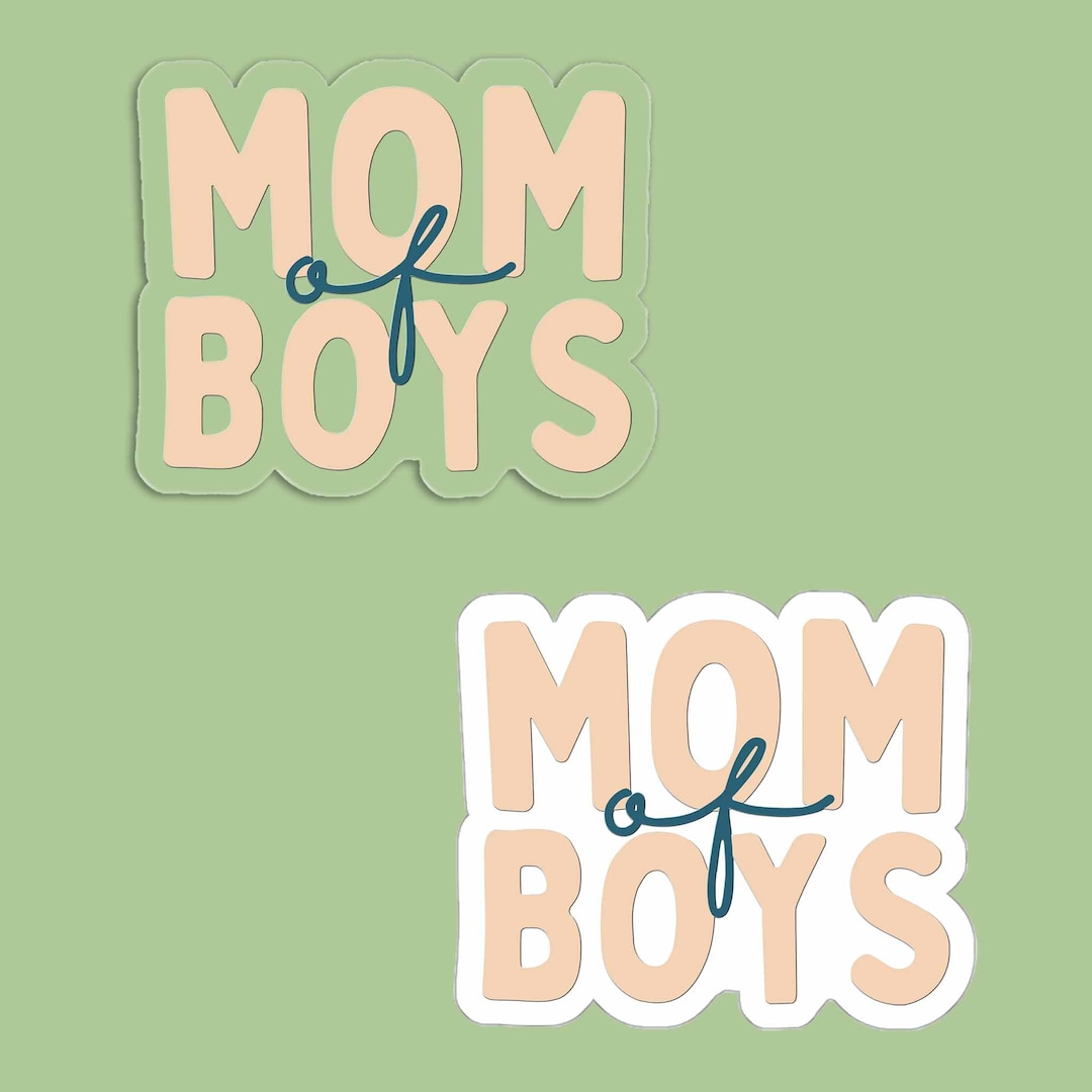 Mama Stickers Boys of Mom Stickers Vinyl Mama Stickers Mama With ...