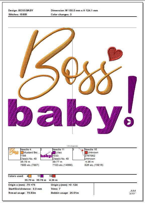 Boss Baby Embroidery File - Etsy
