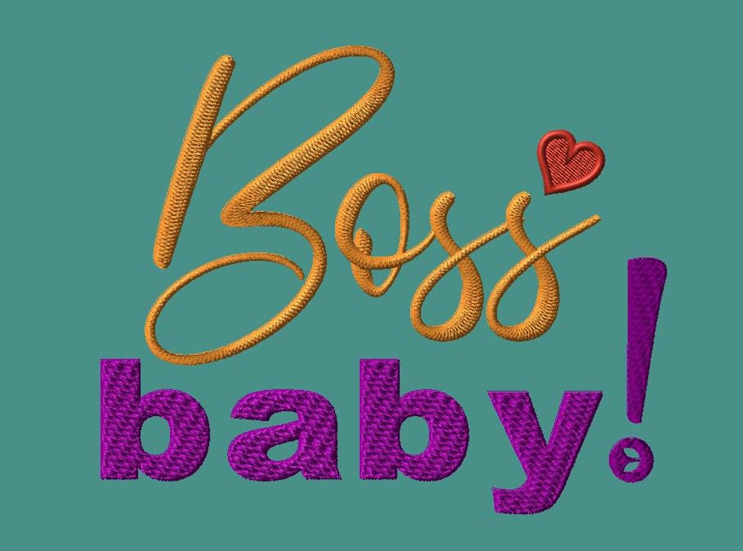 Boss Baby Embroidery File - Etsy