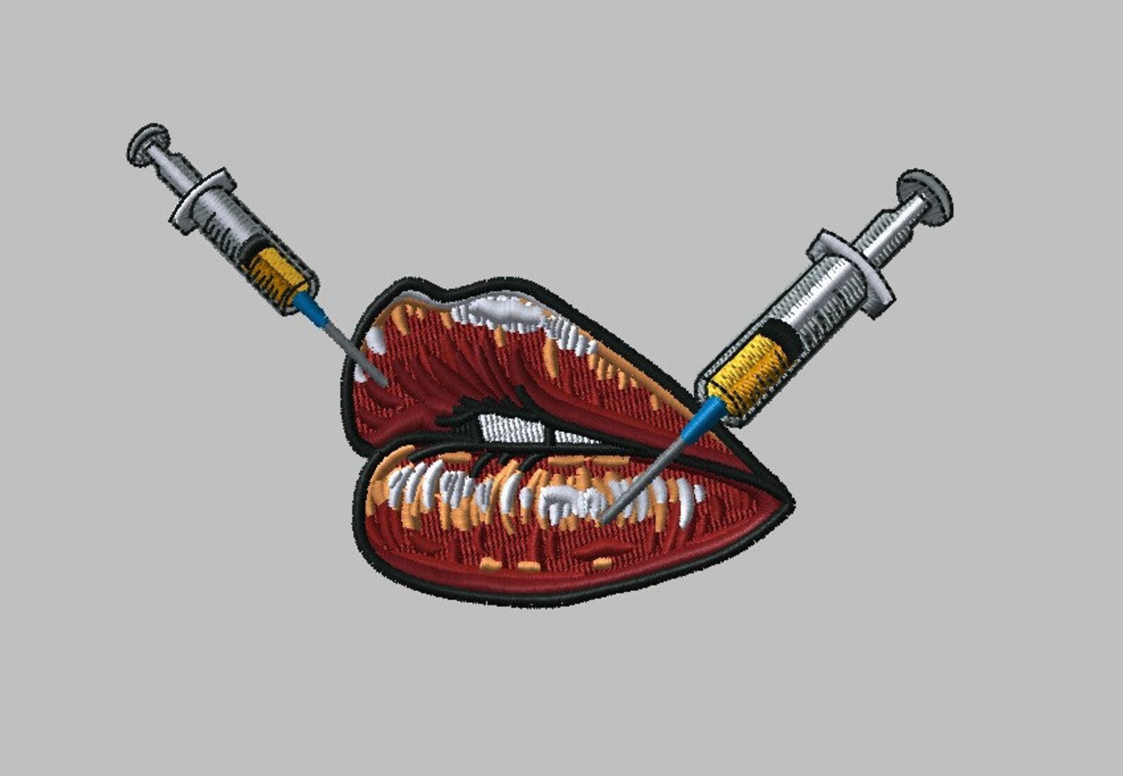 Botox Lips Syringe Embroidery File - Etsy