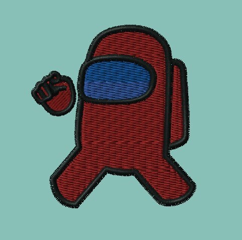 Among Us Space Embroidery File - Etsy