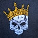 Skull With Crown Embroidery Patch - Etsy