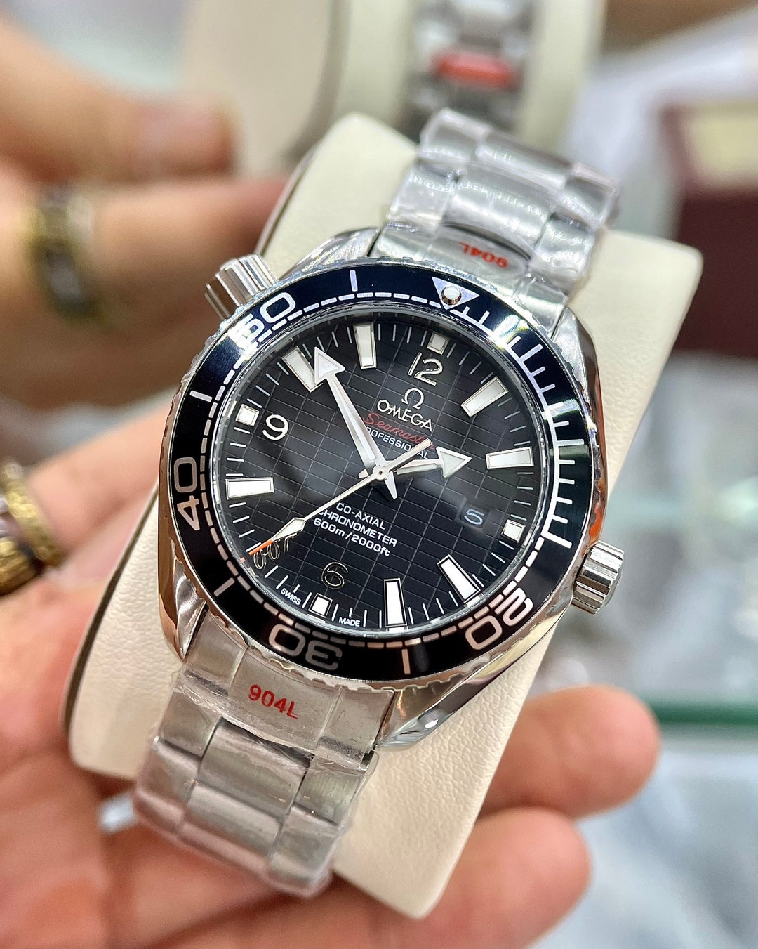 Omega Seamaster GMT 43mm Dial Come With Box Tag Papers, Steel Omega ...
