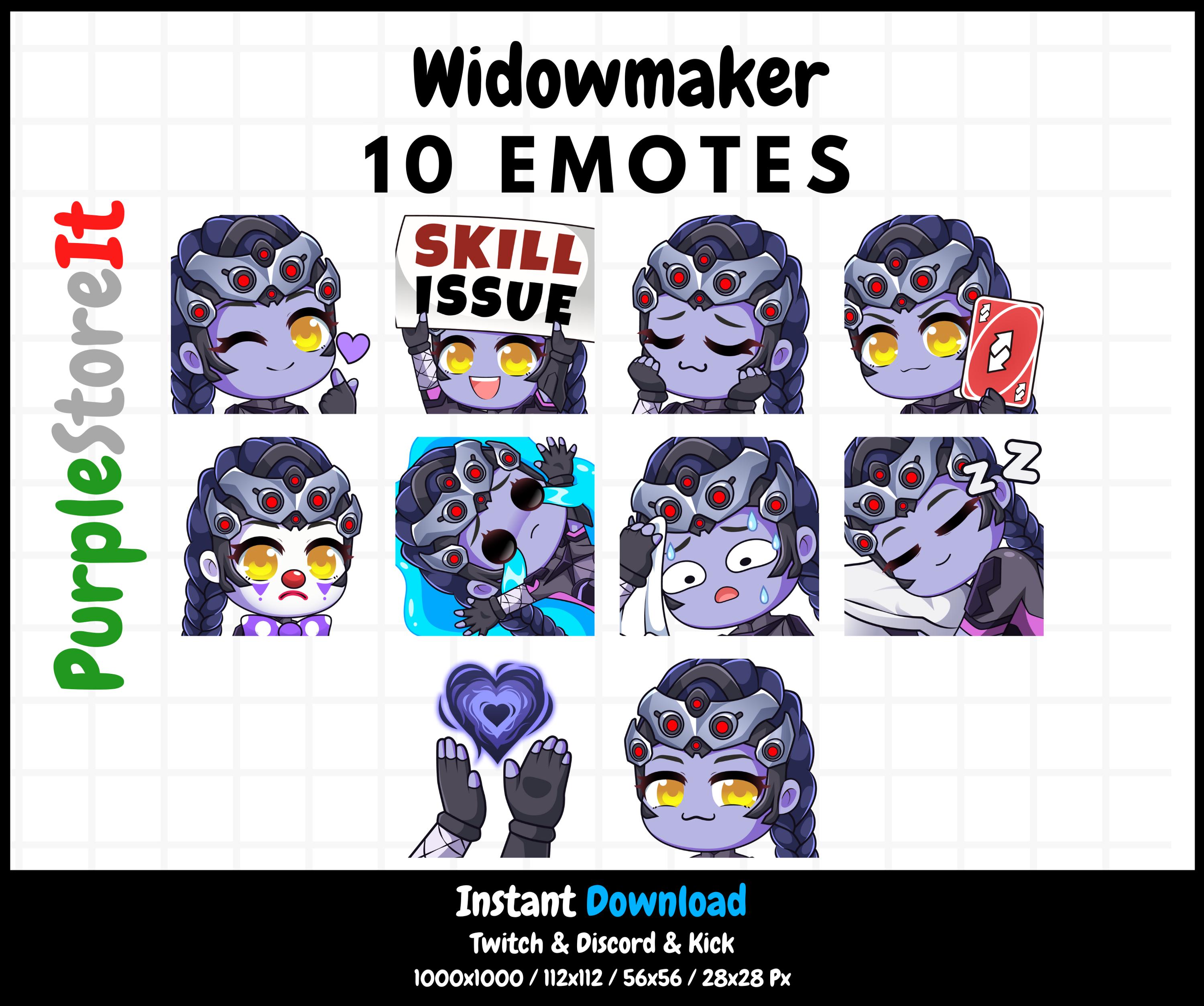 10 Widowmaker Emotes From Overwatch | Twitch Emotes | Discord Emotes ...