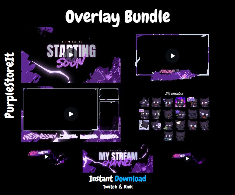 Animated Overlay Pack | Transition | Panels | Facecam | Banners ...