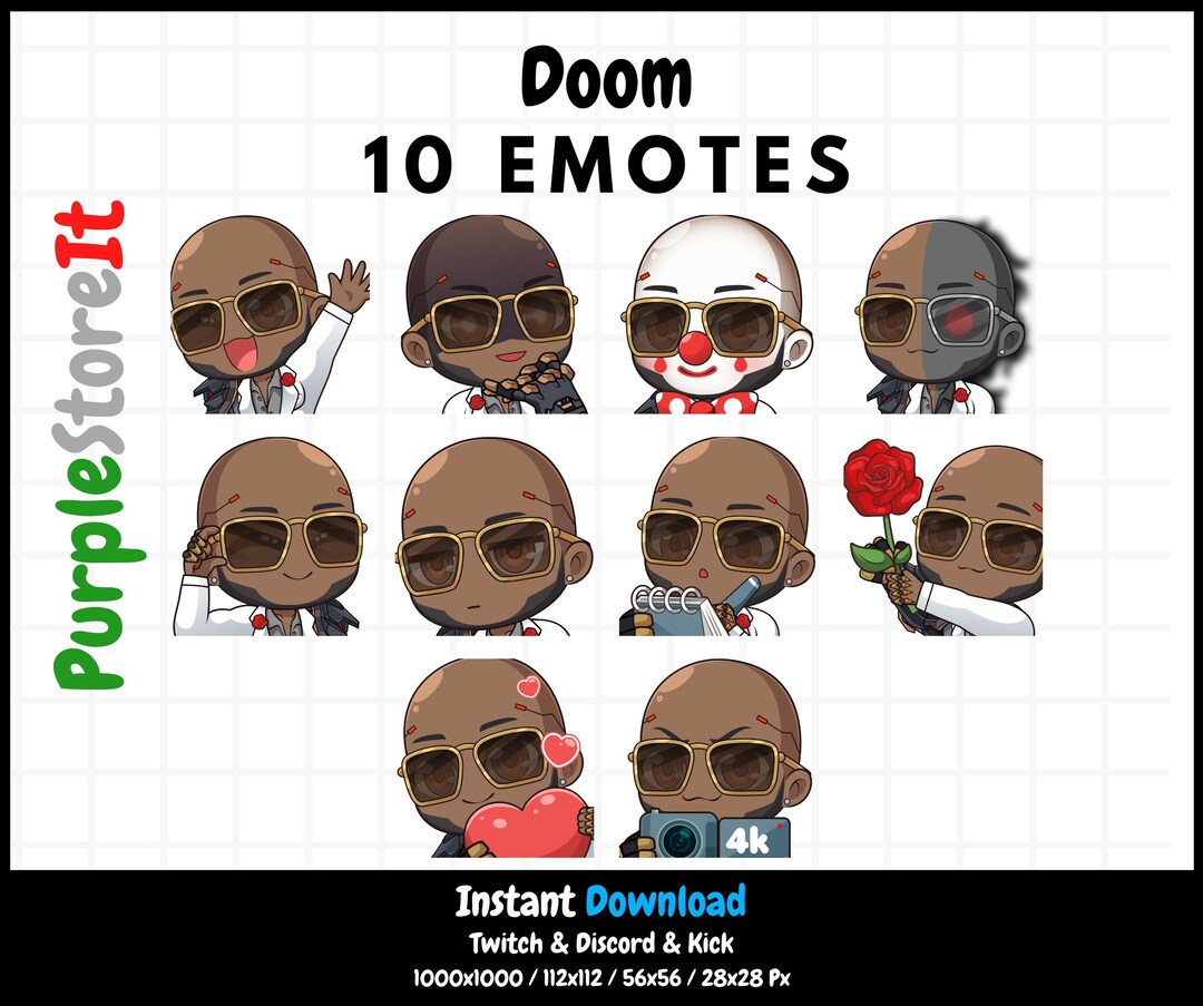 10 Doomfist Emotes From Overwatch | Twitch Emotes | Discord Emotes ...