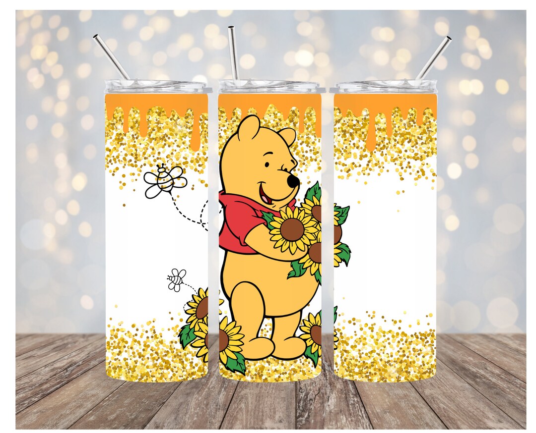Sunflower Winnie the Pooh 20oz Tumbler Wrap - Etsy