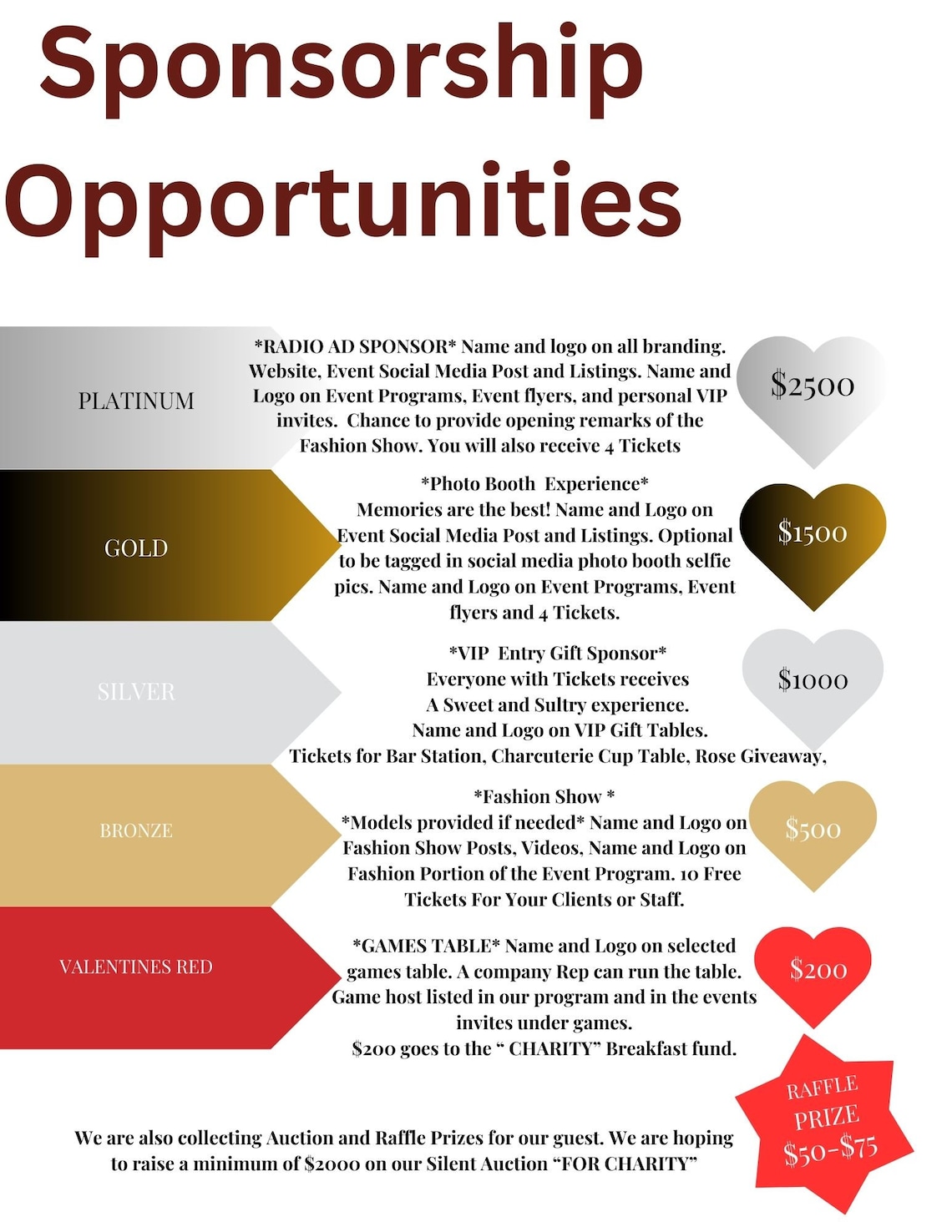 Event Sponsorship Template Editable - Etsy