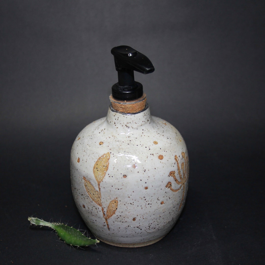 LOTION DISPENSER CERAMIC Small Handmade Lotion or Soap Dispenser, With ...