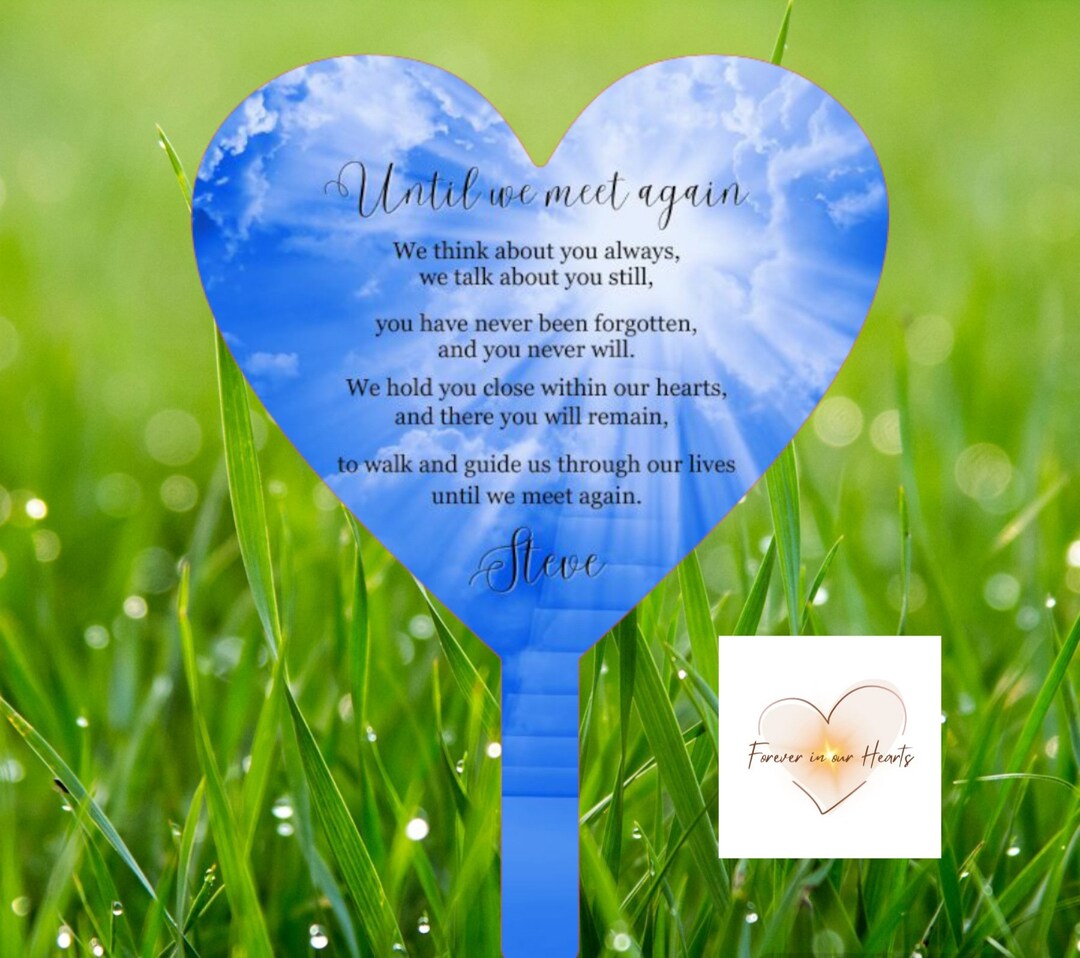 Personalised Memorial Grave or Garden Marker. Personalised With Either ...