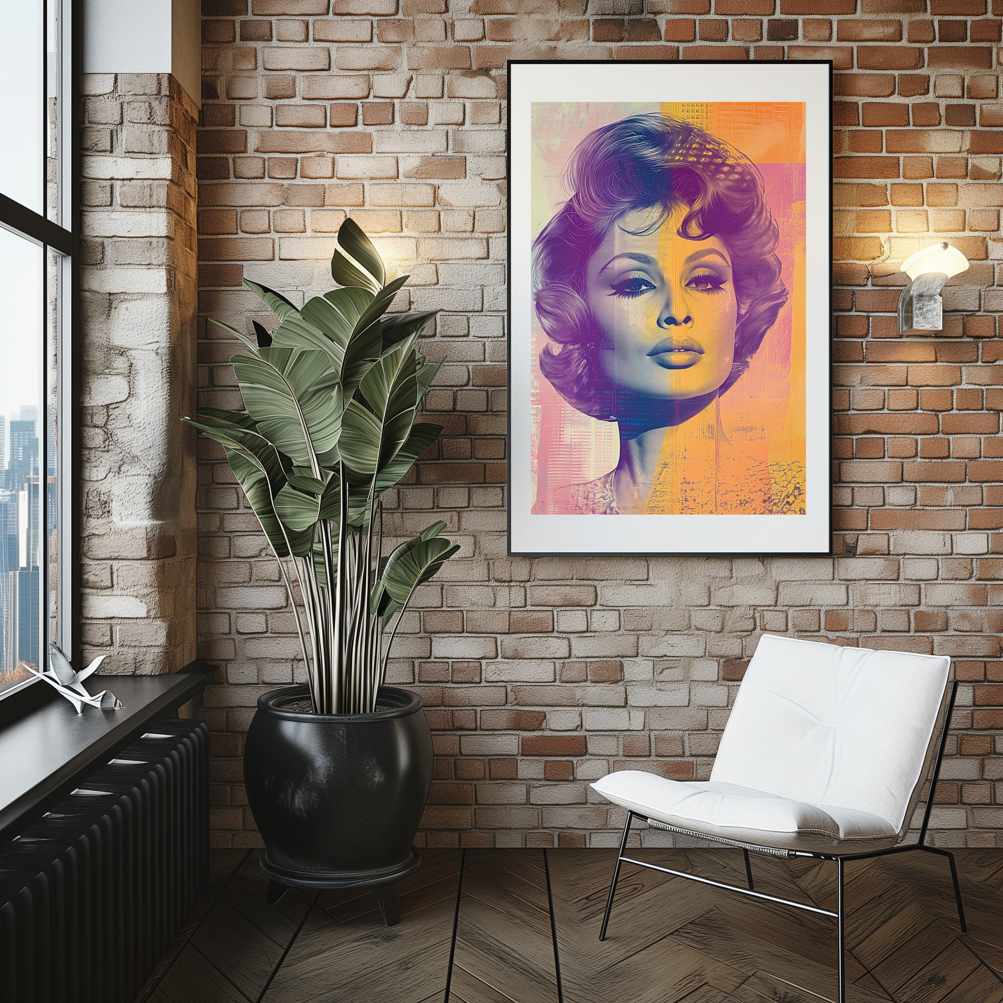Sophia Loren Movie Star Poster Canvas Gift for Actor. Office Wall Decor ...