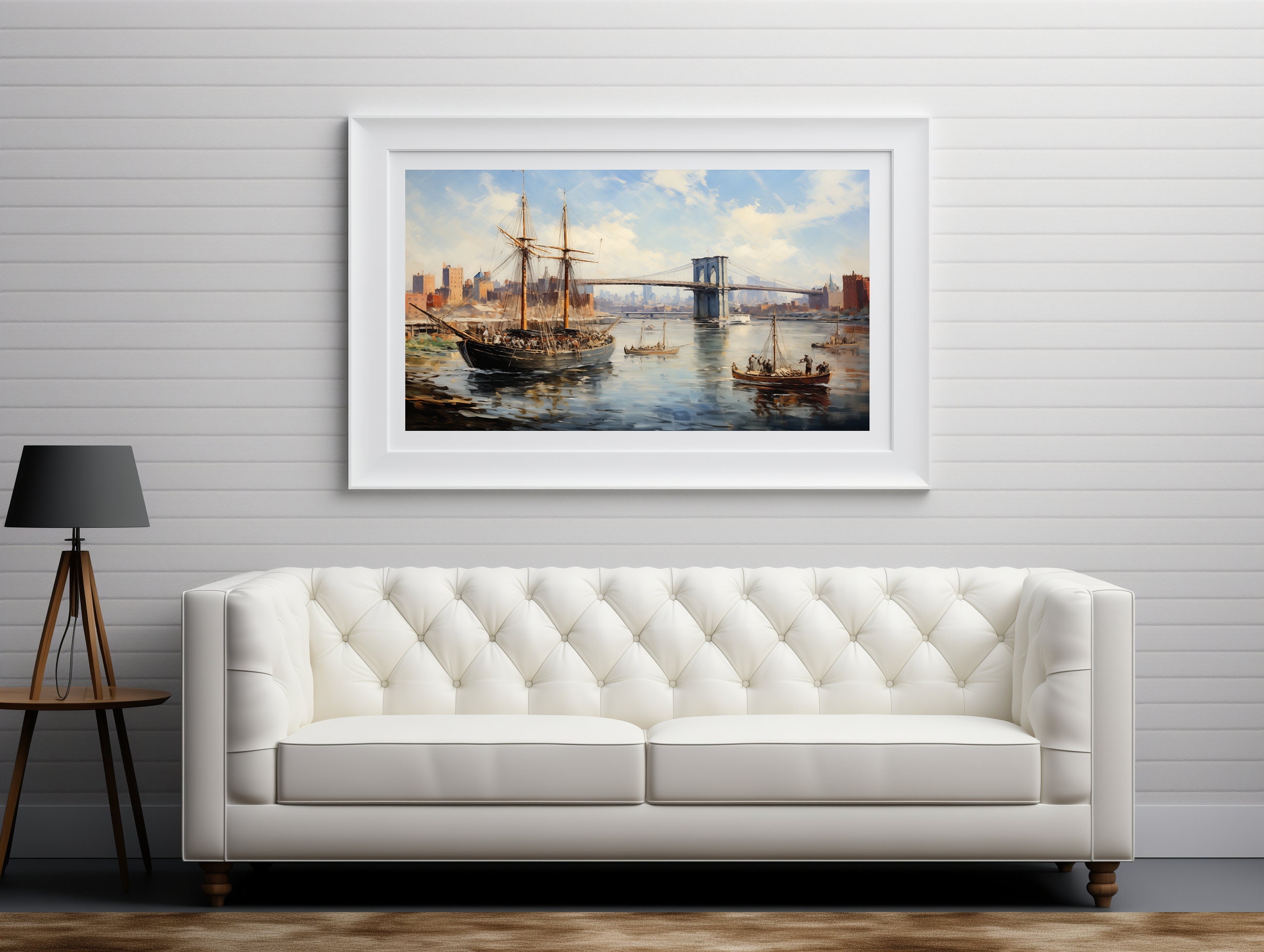 Edouard Manet Style New York Print Impressionist Painting Office Wall ...