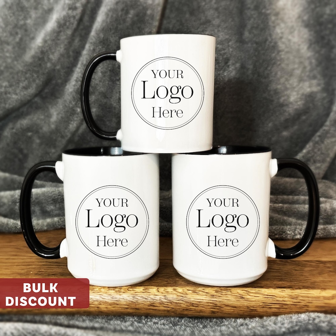 Custom Logo Coffee Mug, Logo Mug, Mug With Logo, Company Logo Mug ...