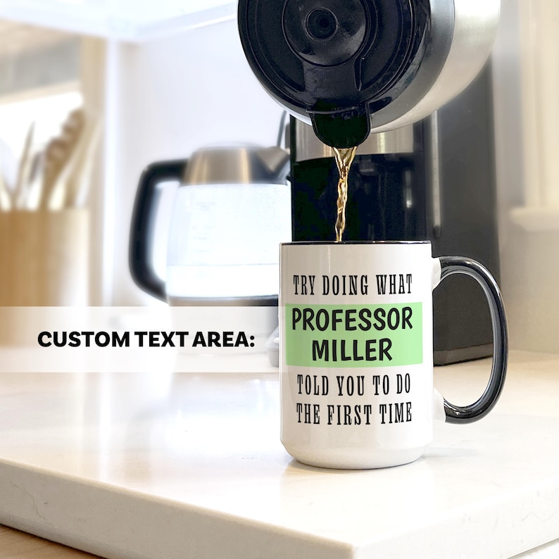College Professor Coffee Mug, Gift for Professor, Personalized ...