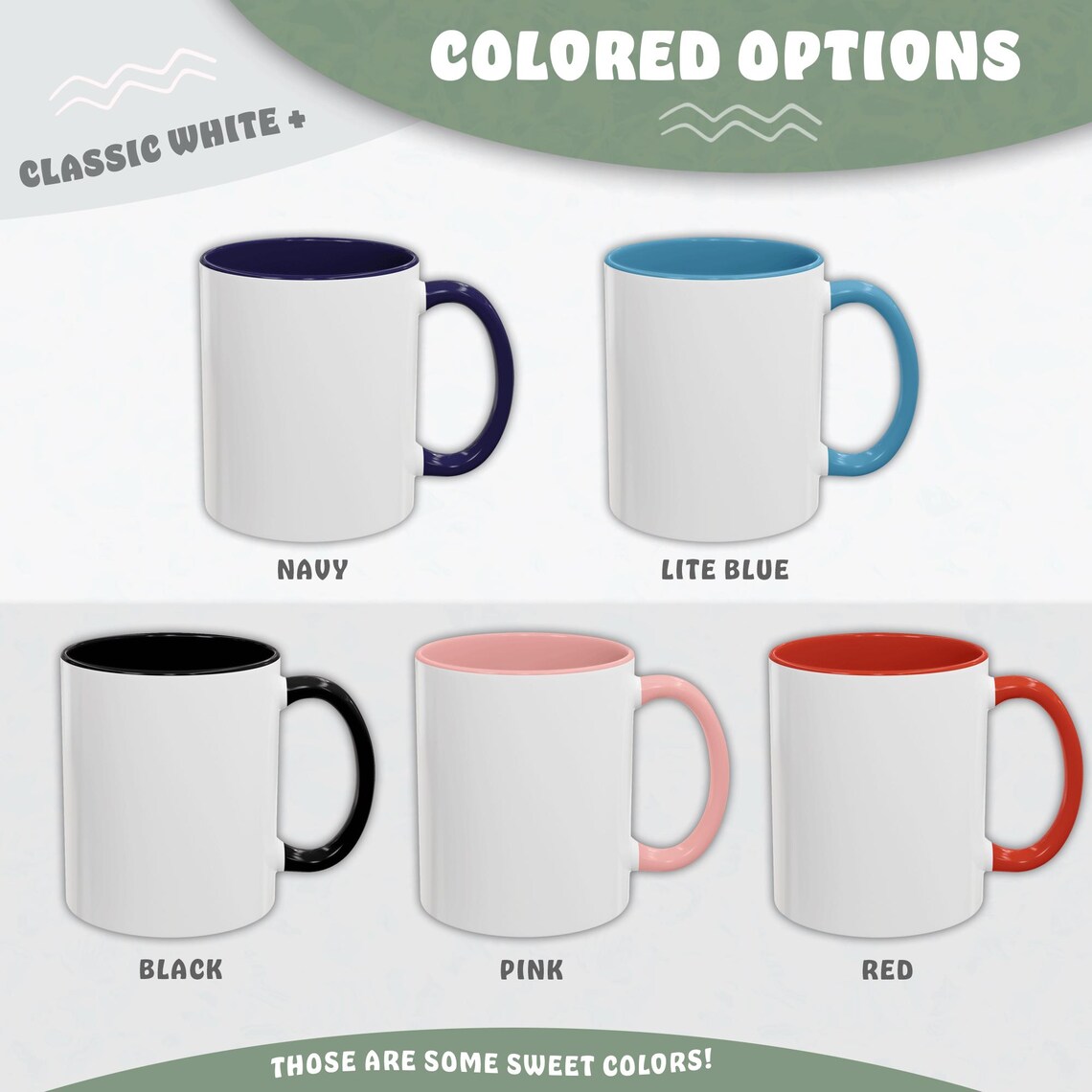 Christmas Quotes Graphic Mug, Merry and Bright Christmas Tree Mug ...