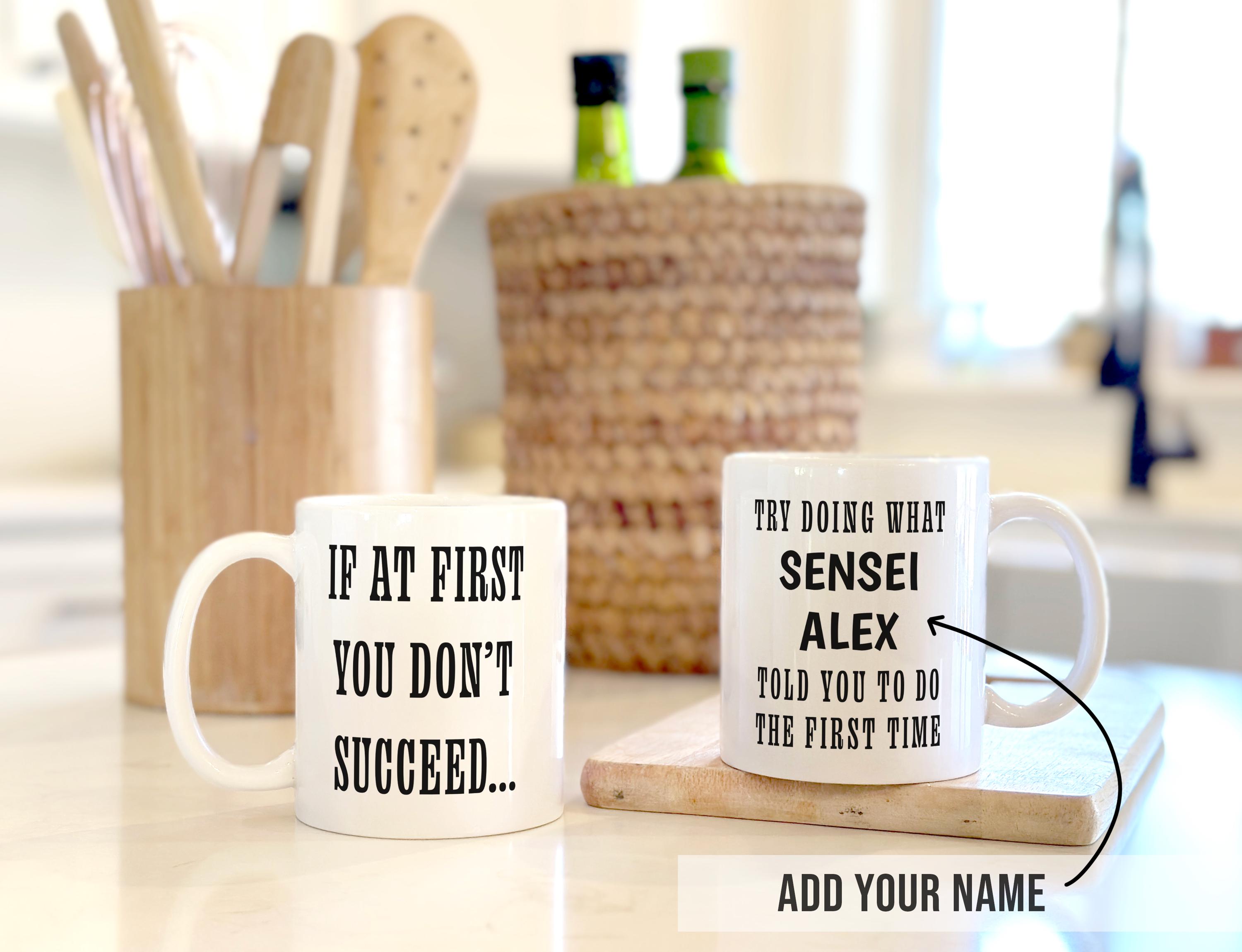 Sensei Coffee Mug, Gift for Sensei, Personalized Sensei Gift, Sensei ...