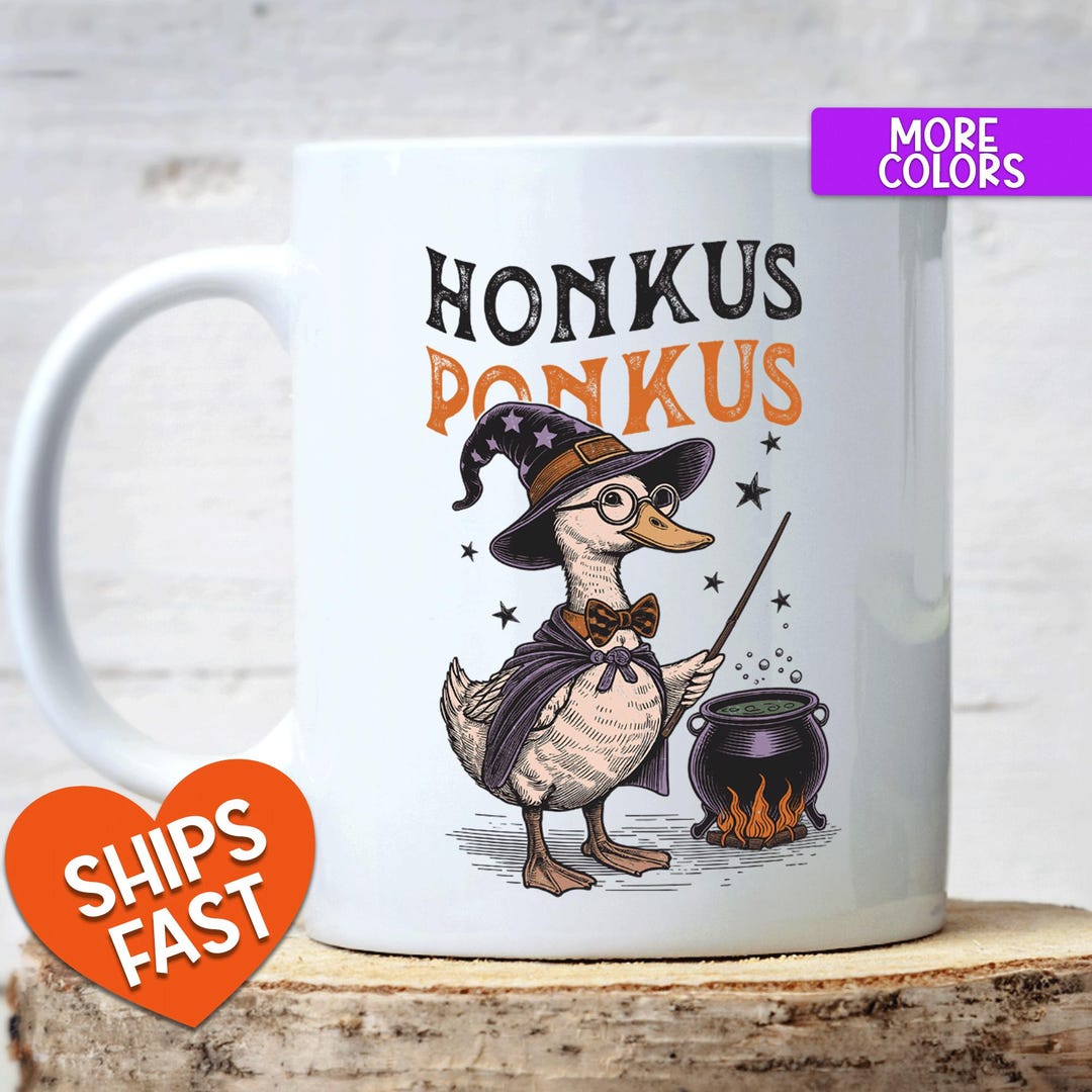 Hocus Pocus Halloween Mug Coffee, Hocus Pocus, Retro Halloween Honkus ...