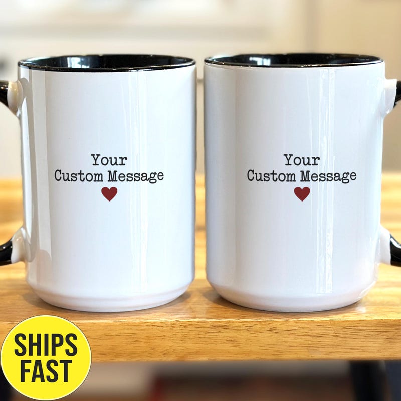 Your Own Words on Mugs - Etsy