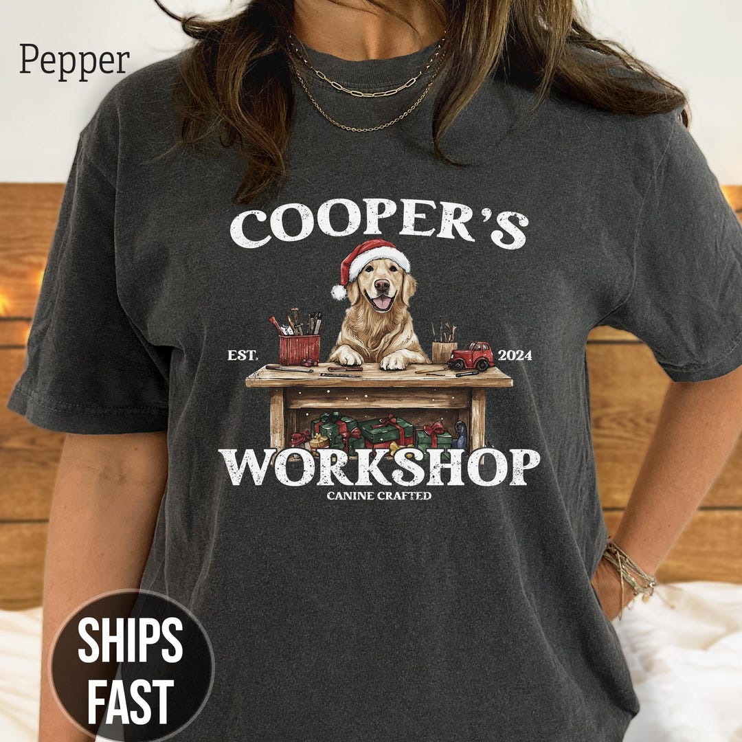 Golden Retriever Shirt, Personalized Golden Retriever Christmas Shirt ...