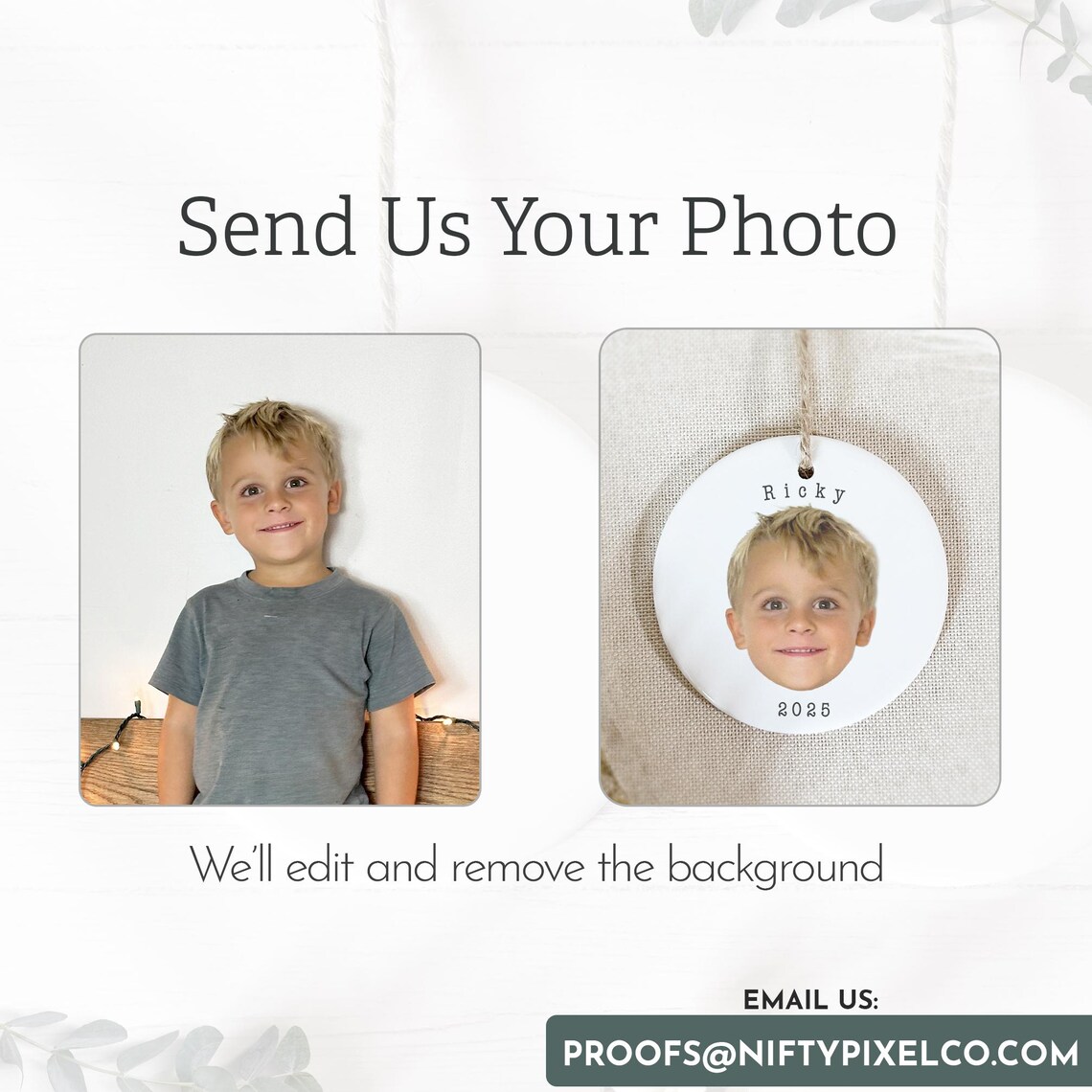 Custom Baby Face Photo Ornament, Custom Kids Face Ornament ...