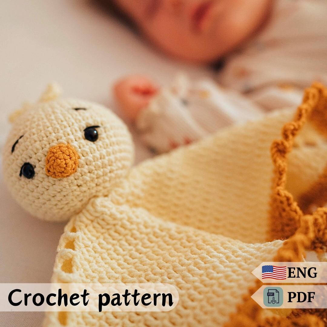 Crochet Chicken Lovey Pattern, Crochet Chicken, Crochet Pattern Animal ...