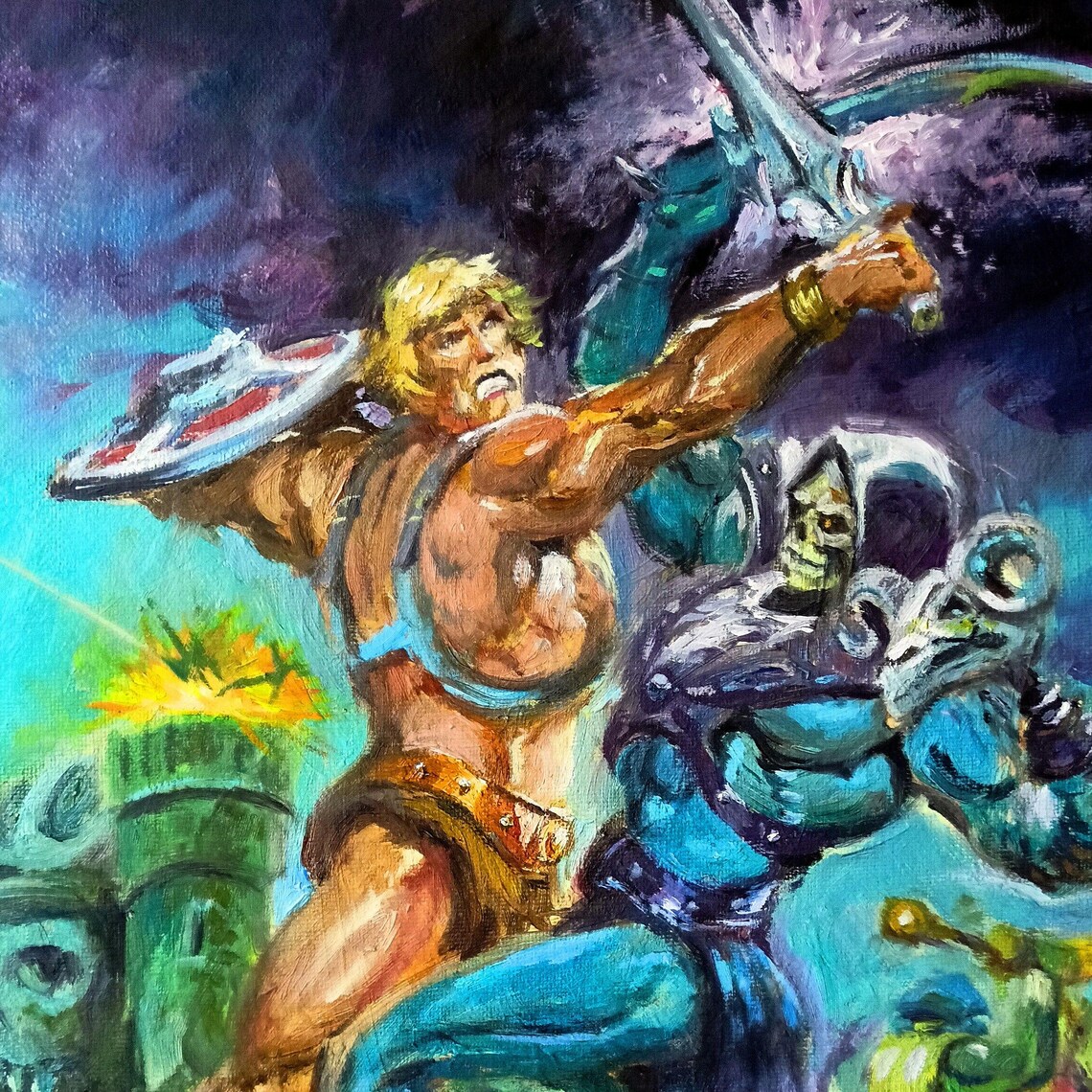 He-man Vs Skeleton - Etsy