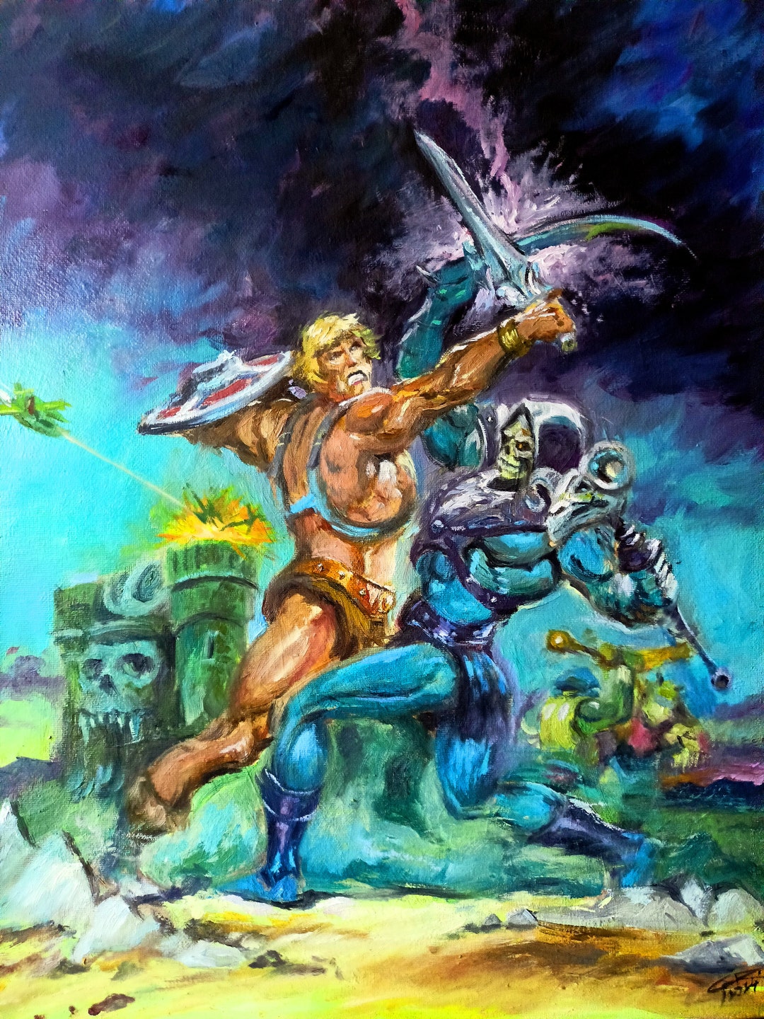 He-man Vs Skeleton - Etsy
