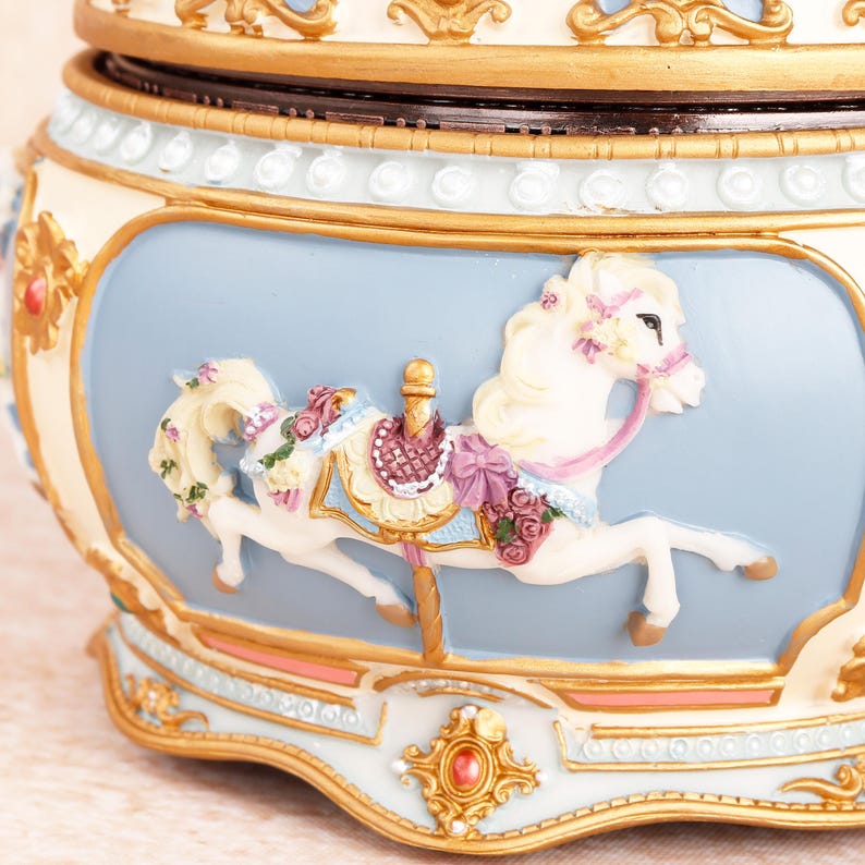 Engraved Carousel Music Box: Keepsake Gift With Ballerina - Etsy