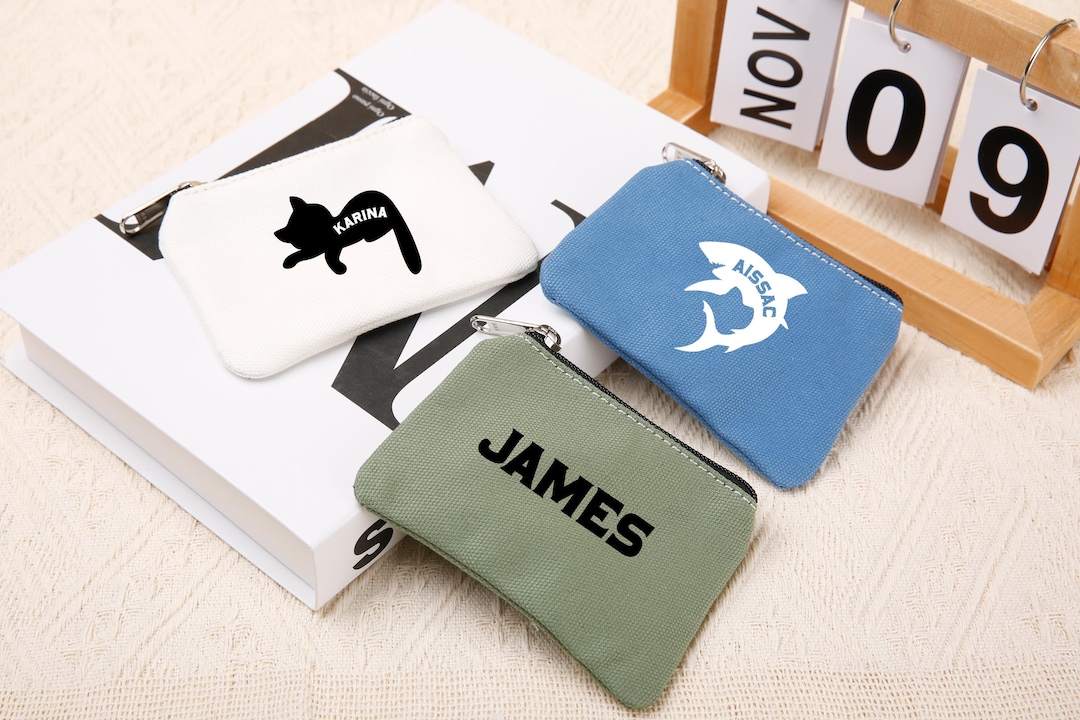Personalized Coin Purse,card Pouch，canvas Coin Purse，portable Fabric ...